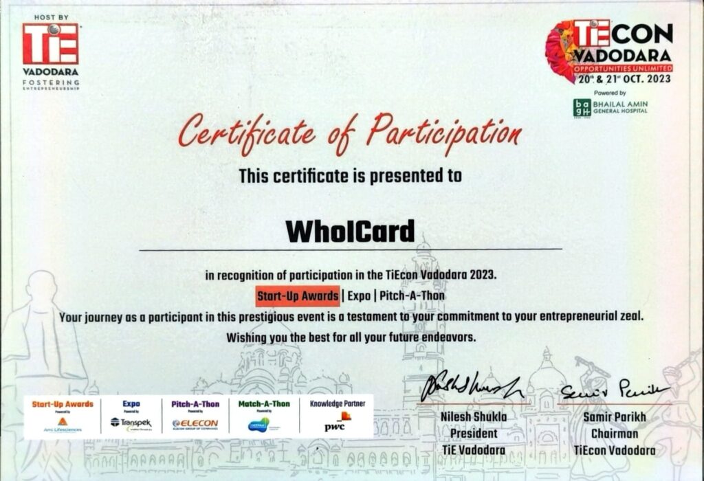 Awards & Certificates - WhoICard : NFC | QR | OZO | Standee | Review Cards